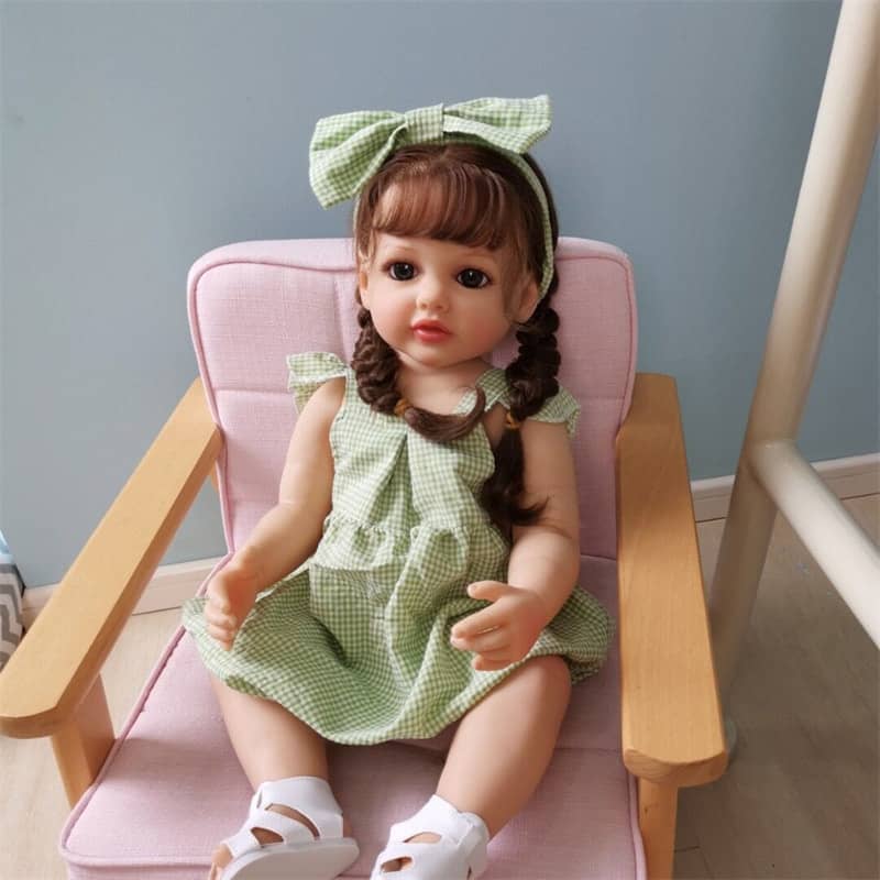 FINEALL Real Lifelike Soft Silicone Vinyl Baby Doll Truly Look Real ...